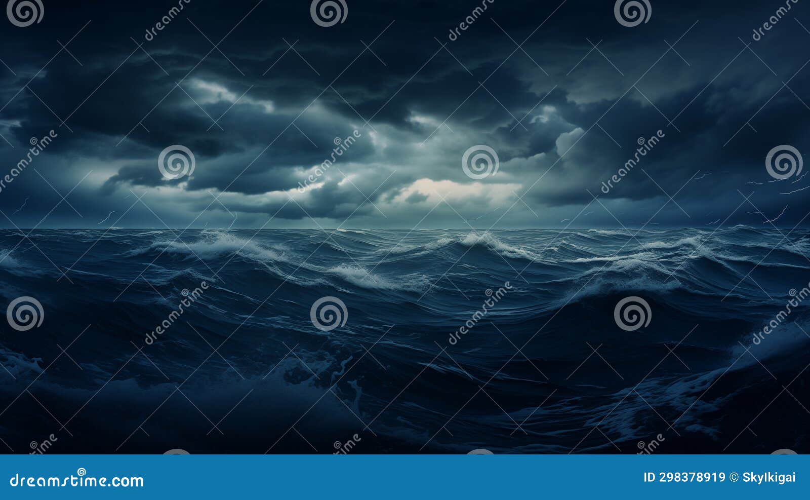 Raging Huge Waves during an Incredibly Powerful Storm, Stock Image ...