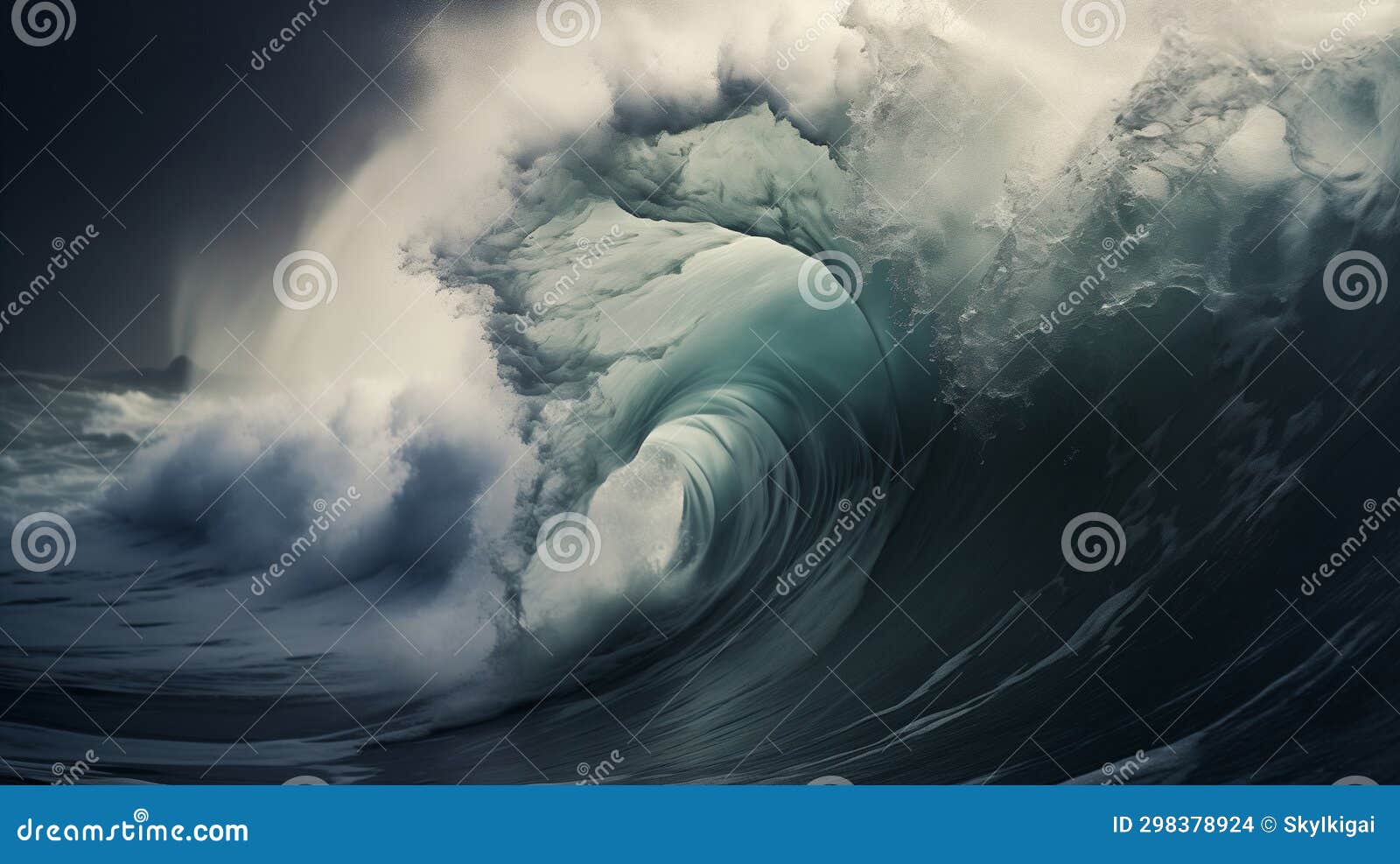 Raging Huge Waves during an Incredibly Powerful Storm, Stock Photo ...