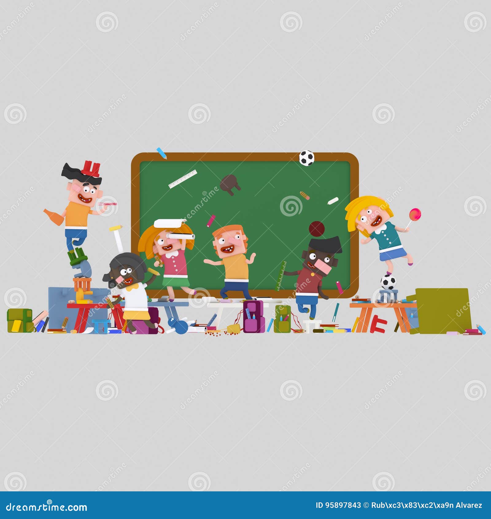 Raging Kid And Friends In Classroom Royalty-Free Stock Photography ...