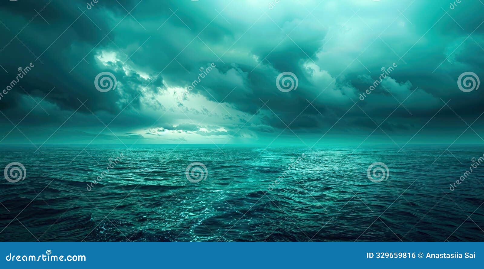 Raging night sea stock photo. Image of ocean, tsunami - 329659816