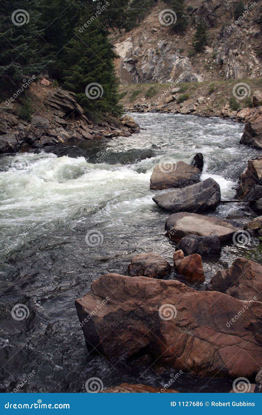 Raging river stock photo. Image of colorado, colorful - 1127686