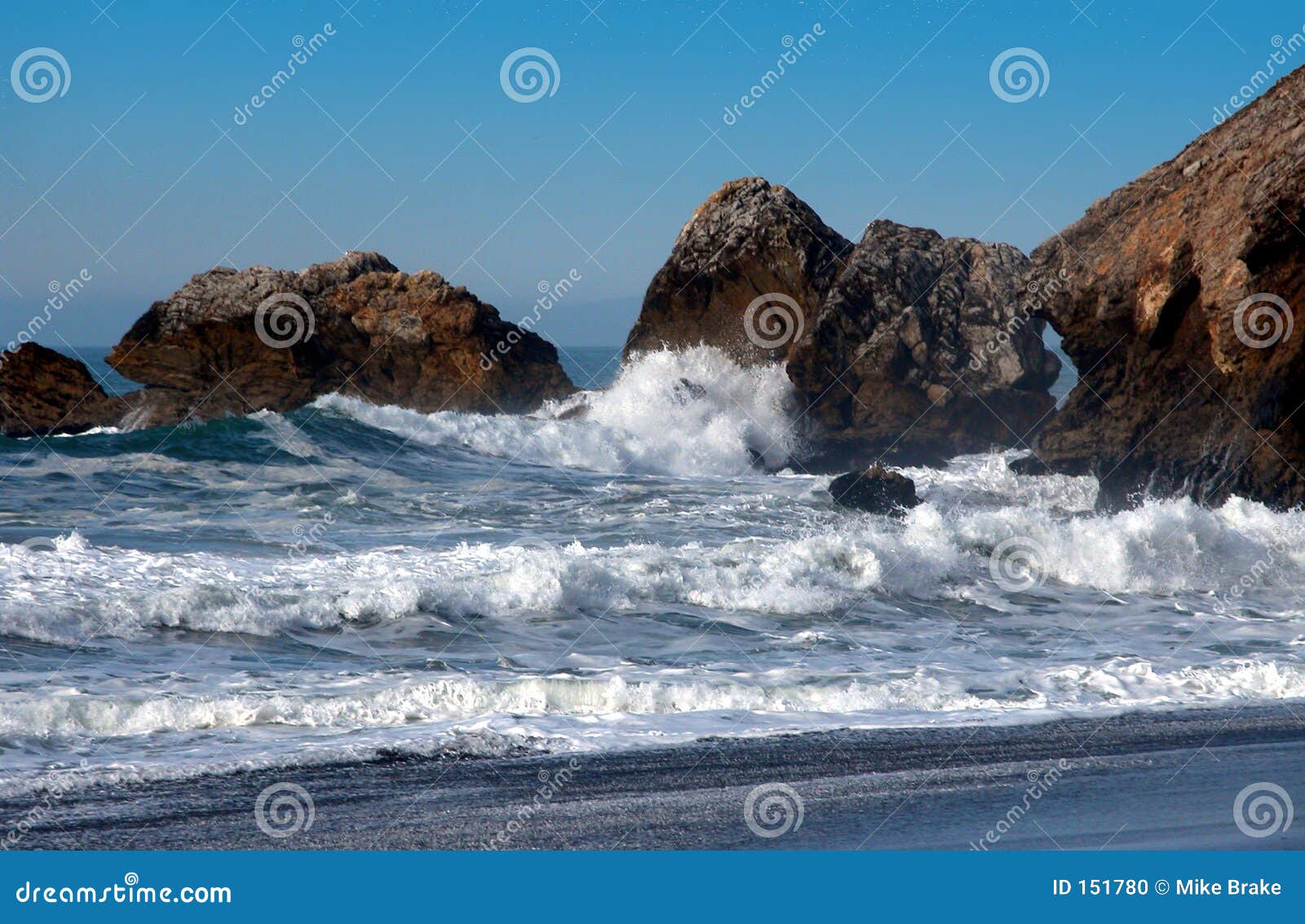 Raging Sea stock photo. Image of sunrise, coastline, beach - 151780