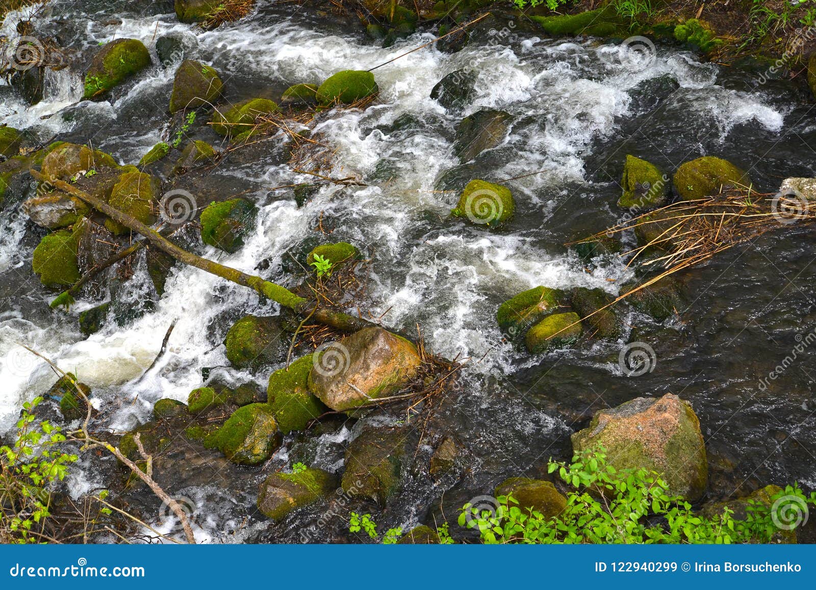 Raging Water In A Waterfall Royalty-Free Stock Photo | CartoonDealer ...