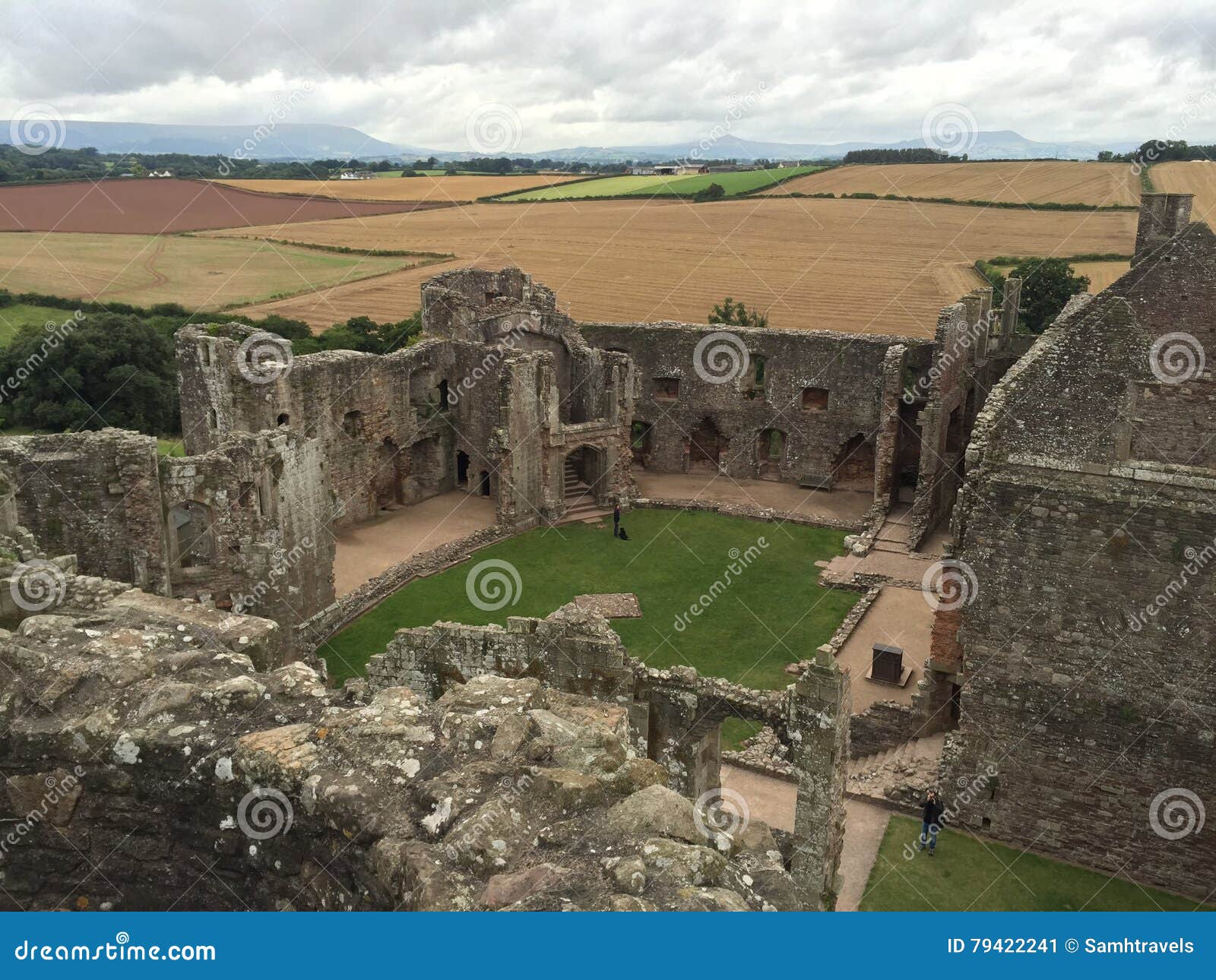Raglan Castle editorial photo. Image of fortress, third - 79422241