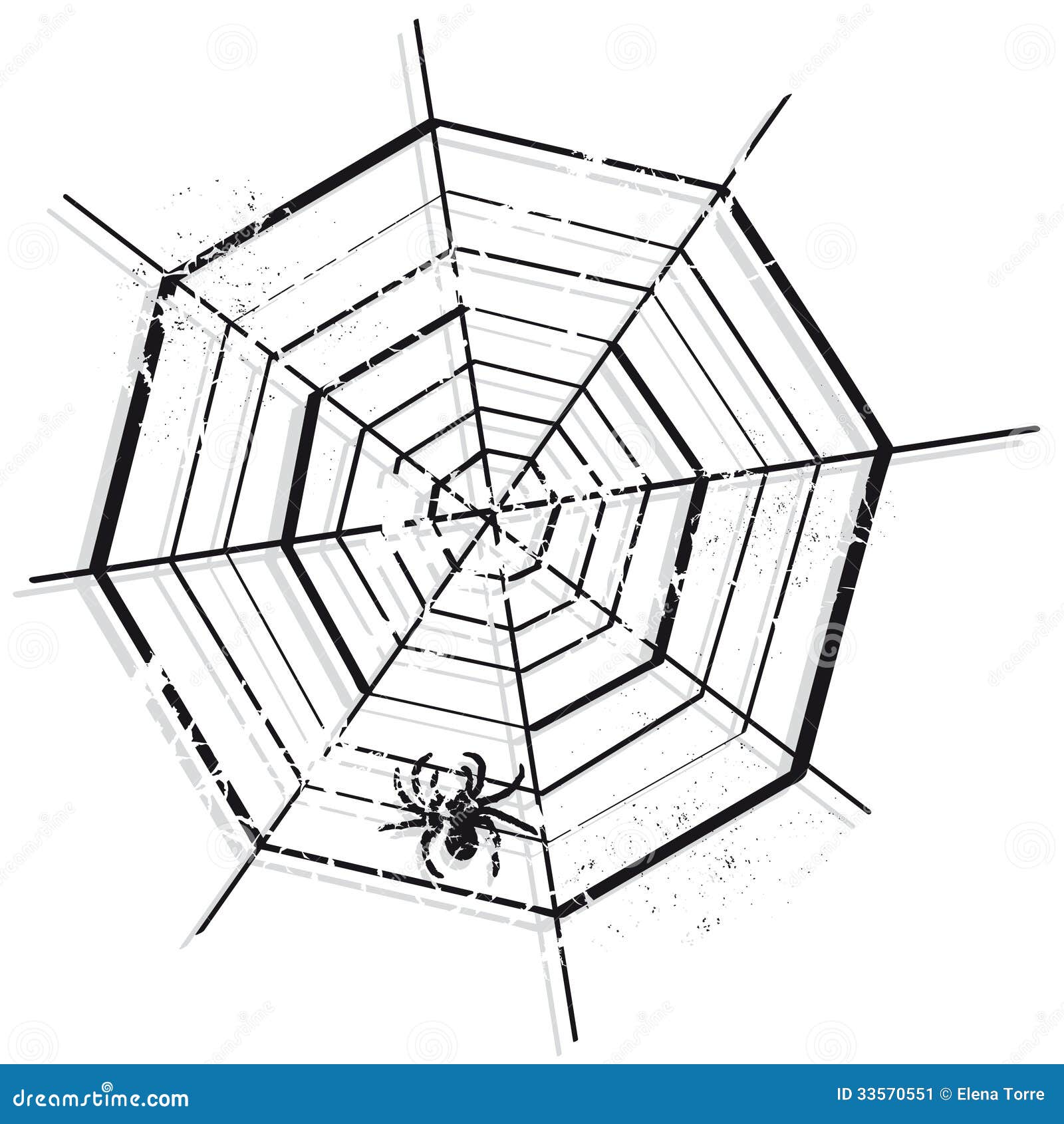 Ragnatela illustrazione vettoriale. Illustrazione di pericolo - 33570551