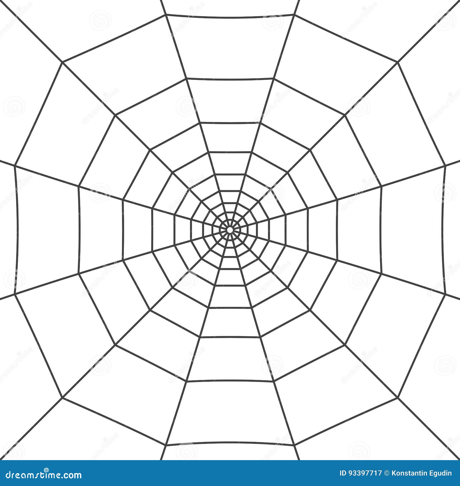 Ragnatela su bianco illustrazione vettoriale. Illustrazione di grafico ...