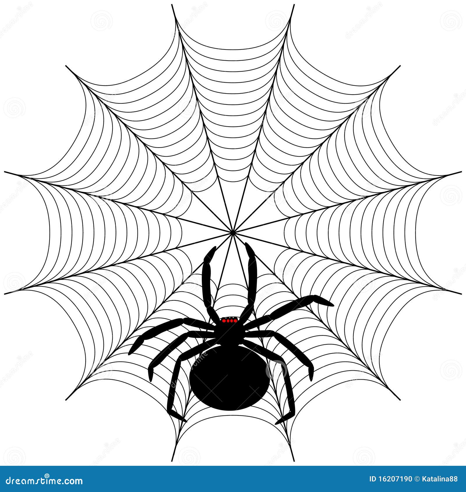 Ragno illustrazione vettoriale. Illustrazione di ottobre - 16207190