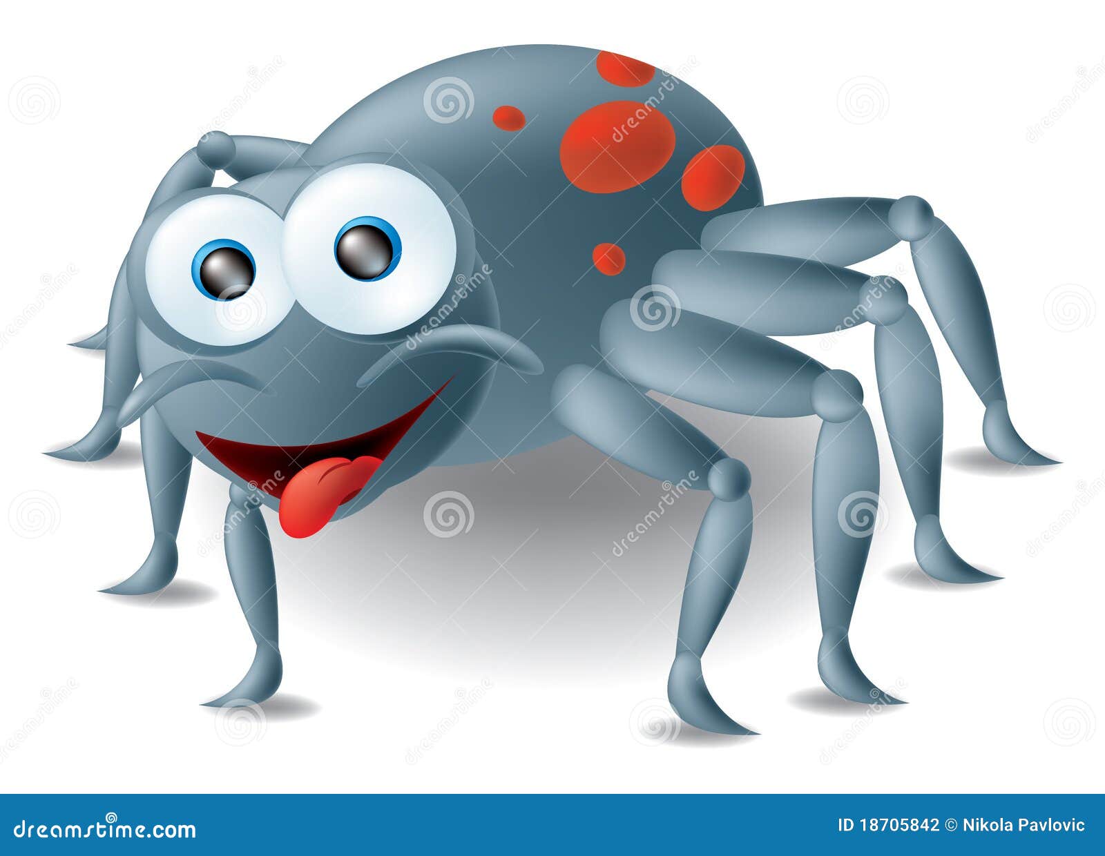 Ragno illustrazione vettoriale. Illustrazione di carino - 18705842