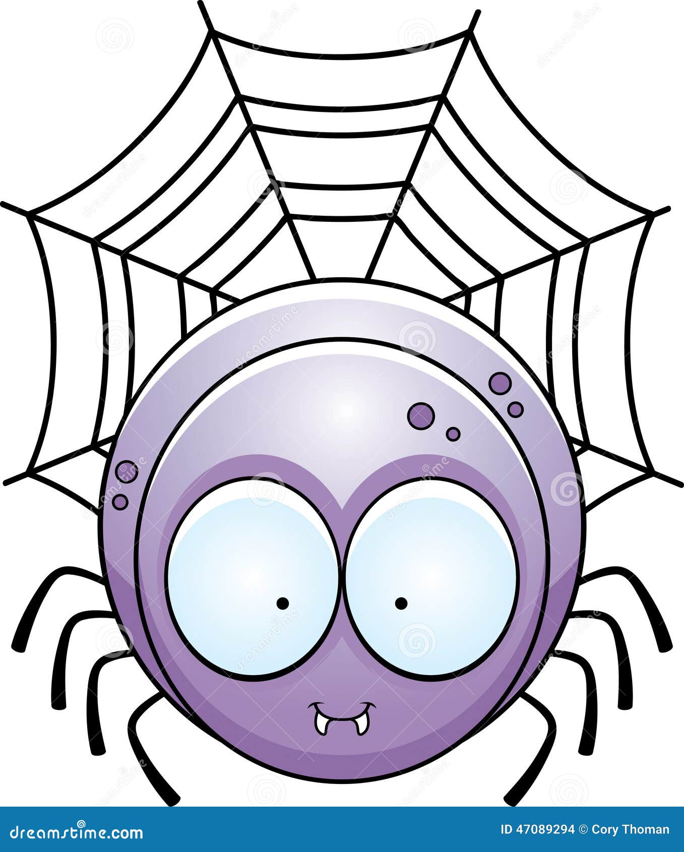 Ragno del fumetto illustrazione vettoriale. Illustrazione di occhi ...