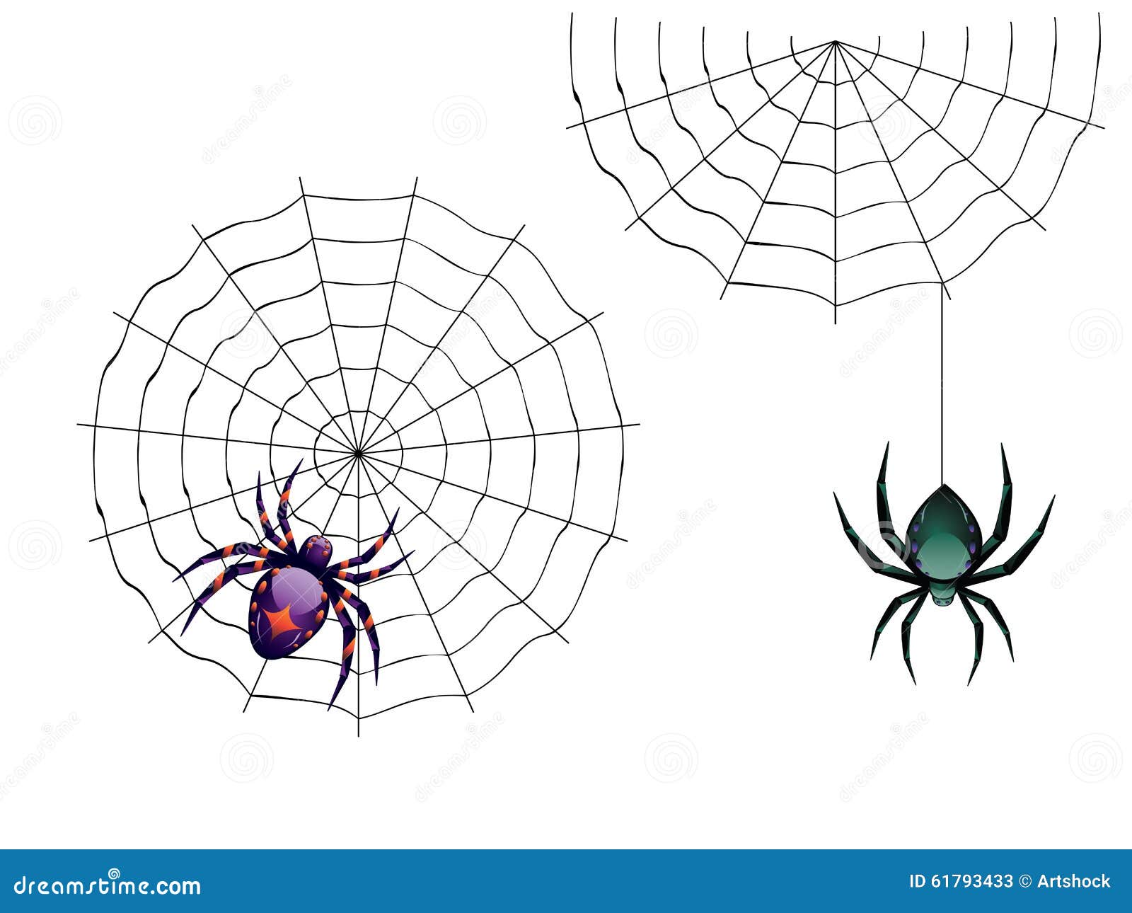 Ragno del fumetto illustrazione vettoriale. Illustrazione di grafico ...