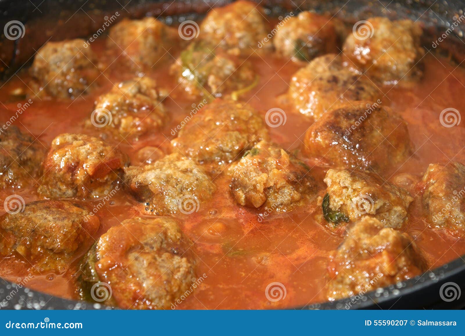 Ragout of meatballs stock image. Image of balls, diet - 55590207