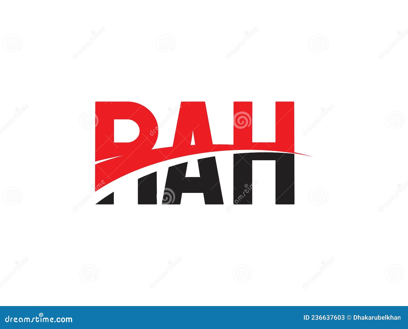RAH Letter Initial Logo Design Vector Illustration Stock Vector ...