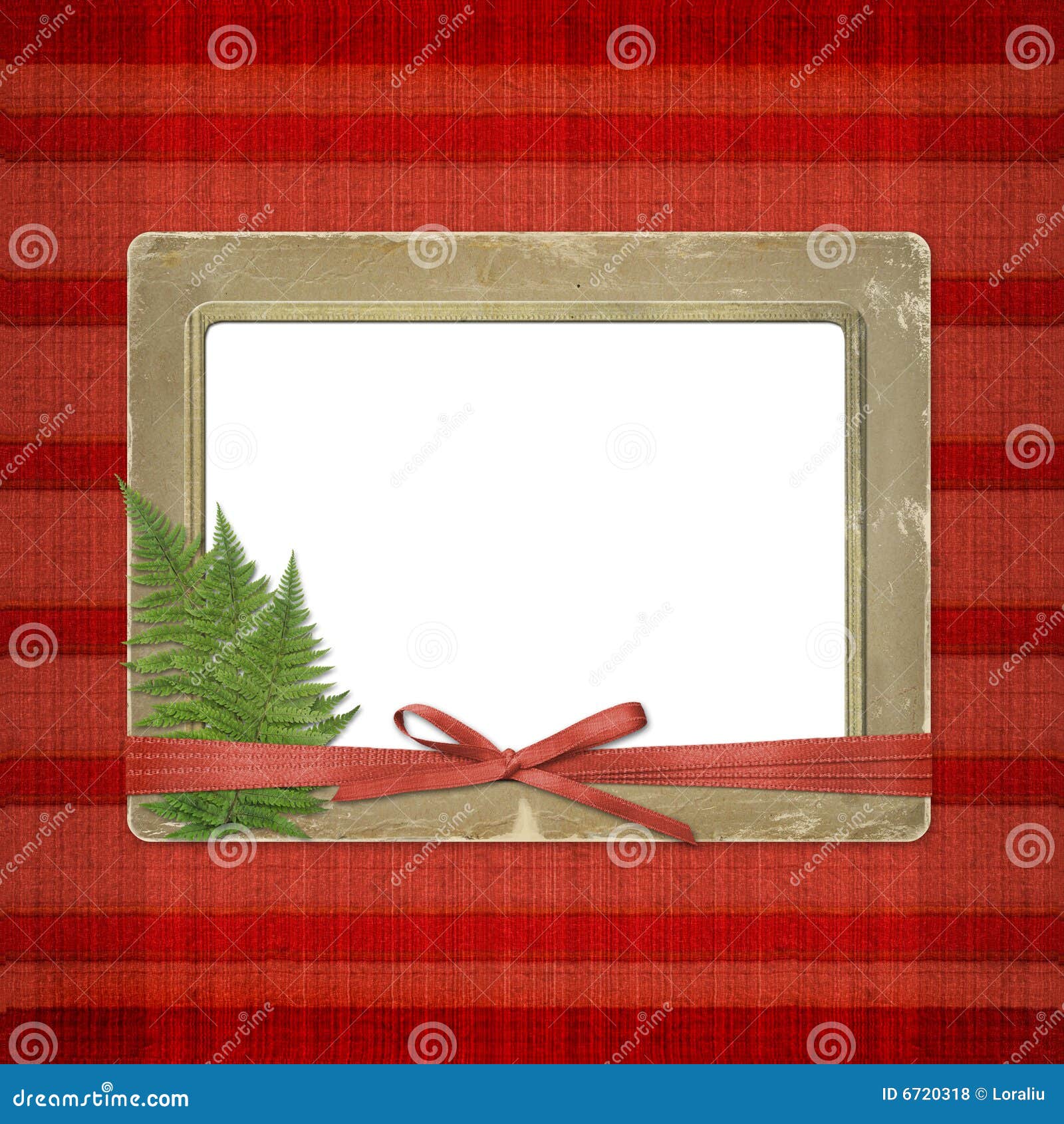 Rahmen Für Ein Foto Oder Einladungen. Ein Roter Bogen Stock Abbildung ...