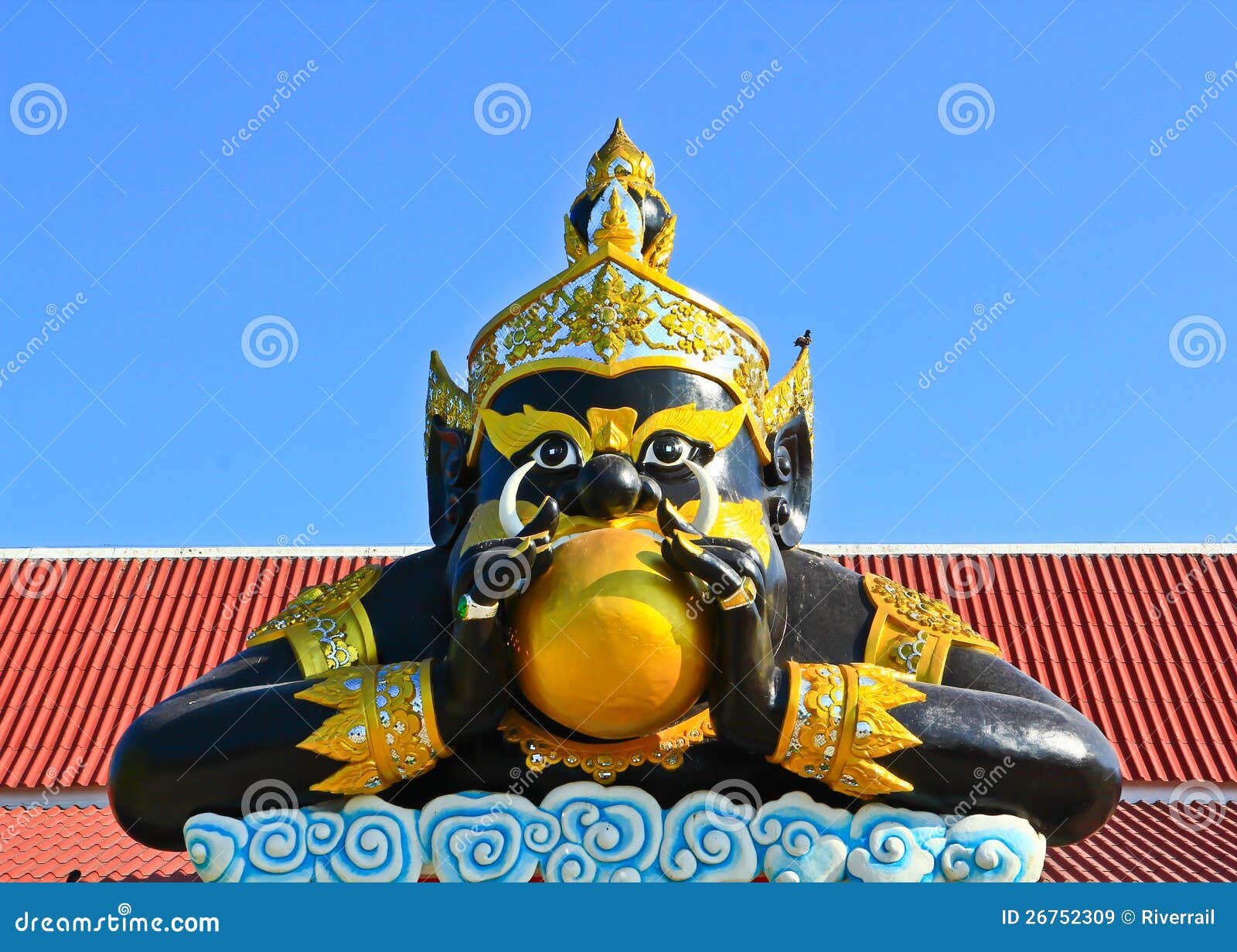 Rahu stock image. Image of seer, swoop, head, eclipse - 26752309