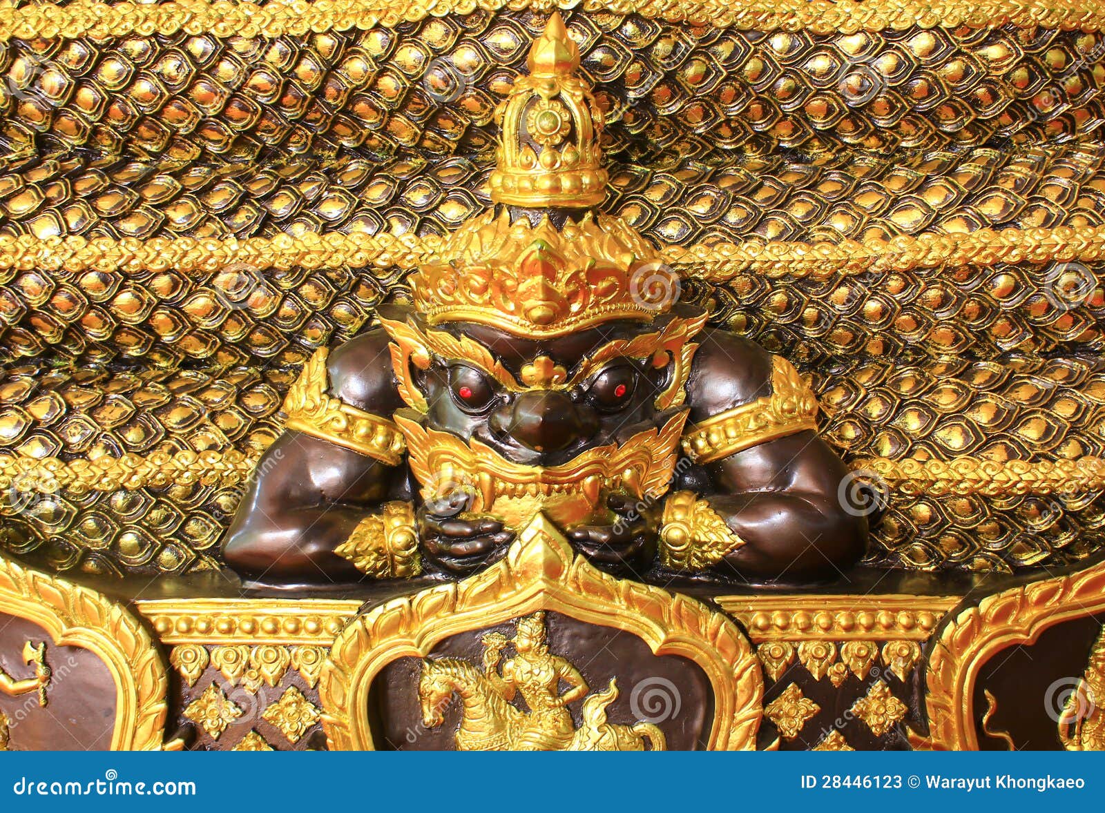 Rahu stock image. Image of belief, pray, sculpture, golden - 28446123