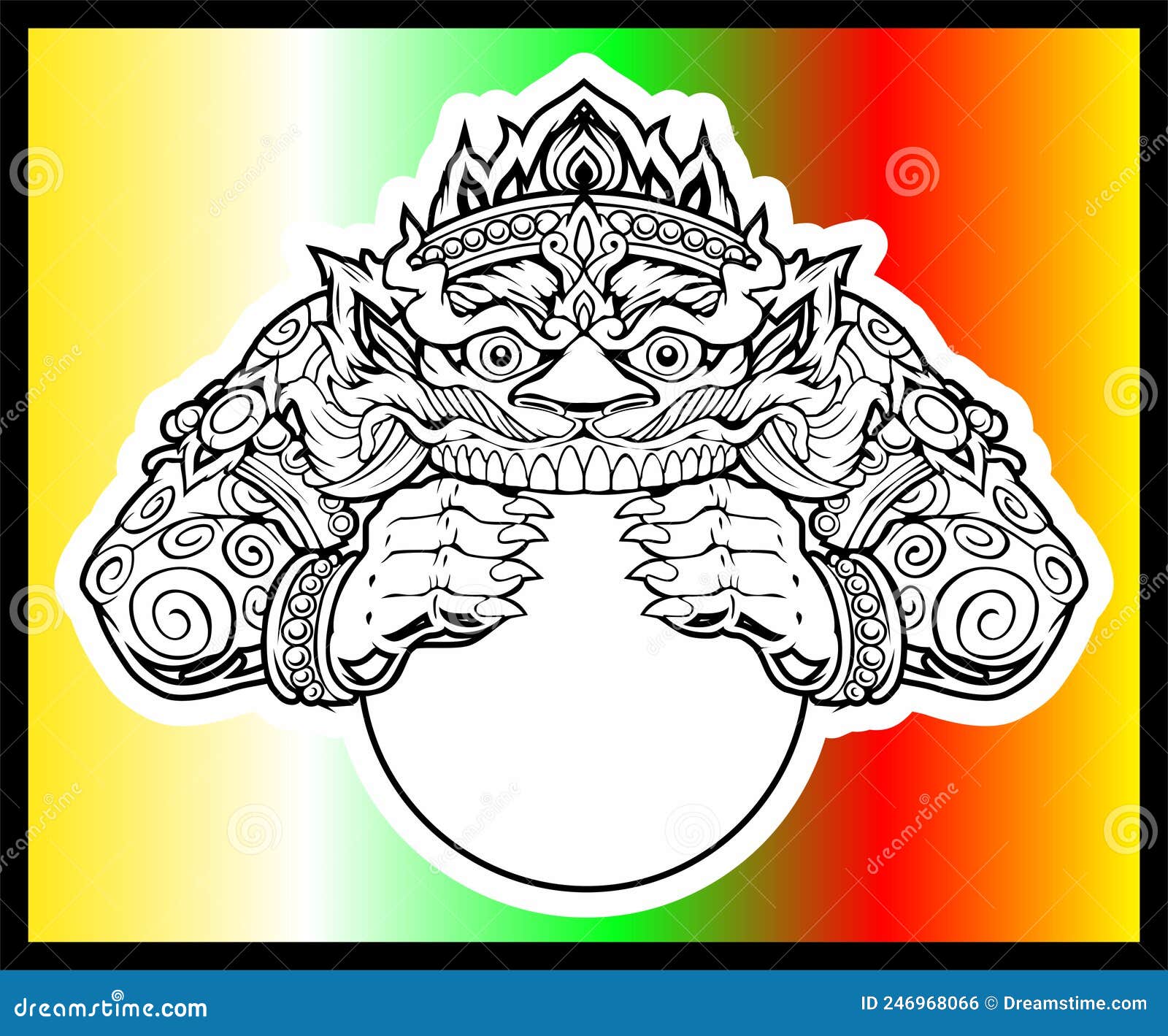 Rahu stock illustration. Illustration of diagram, poster - 246968066