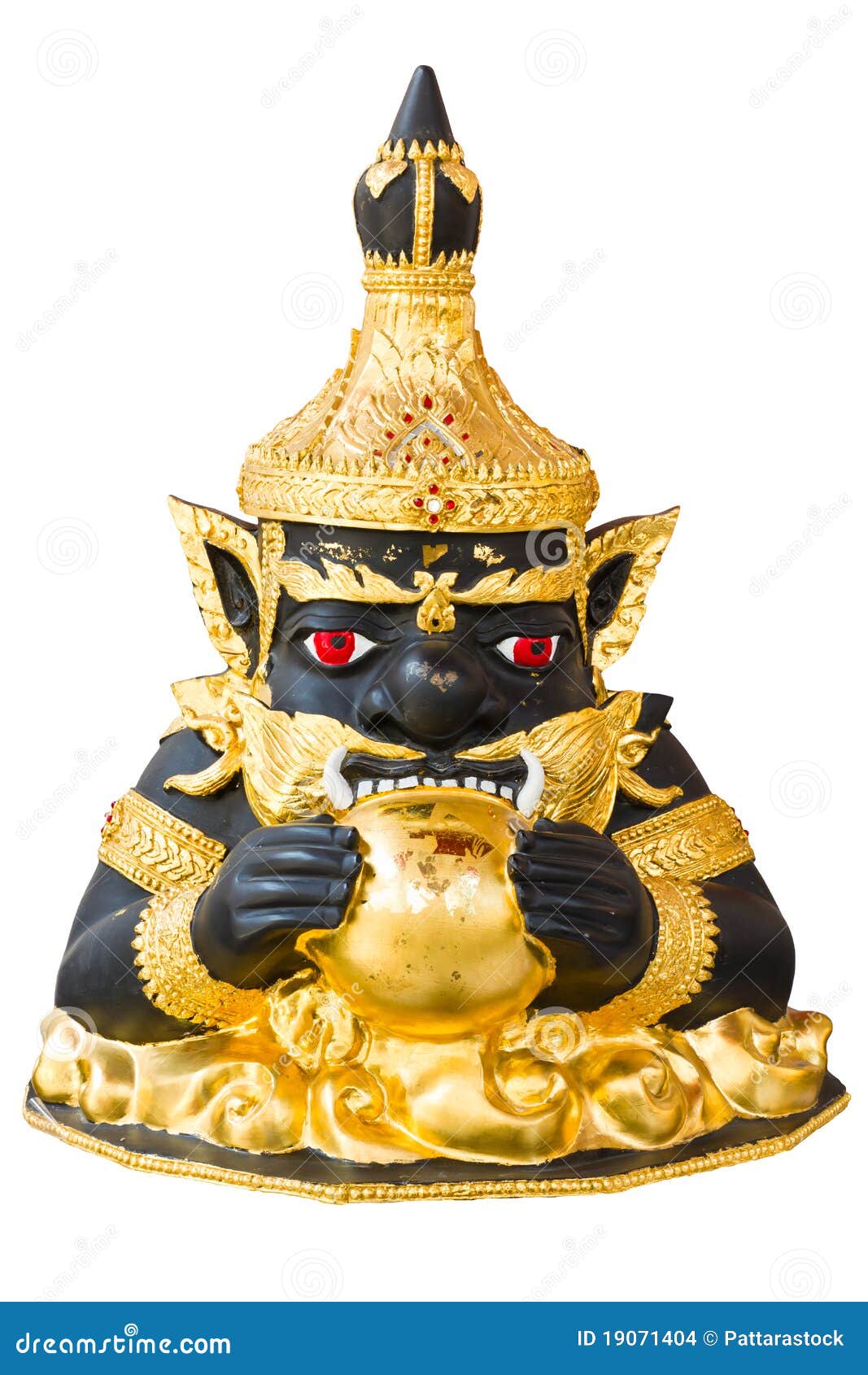 Rahu Isolated on White Background Stock Photo - Image of peace, black ...
