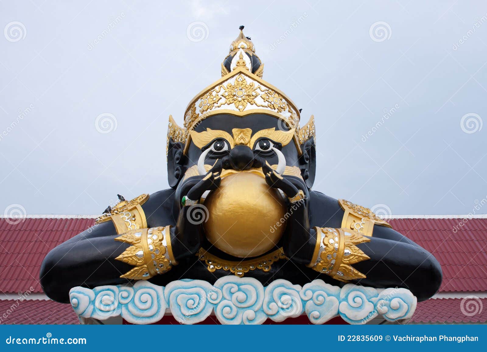 Rahu with Moon stock image. Image of gold, head, body - 22835609