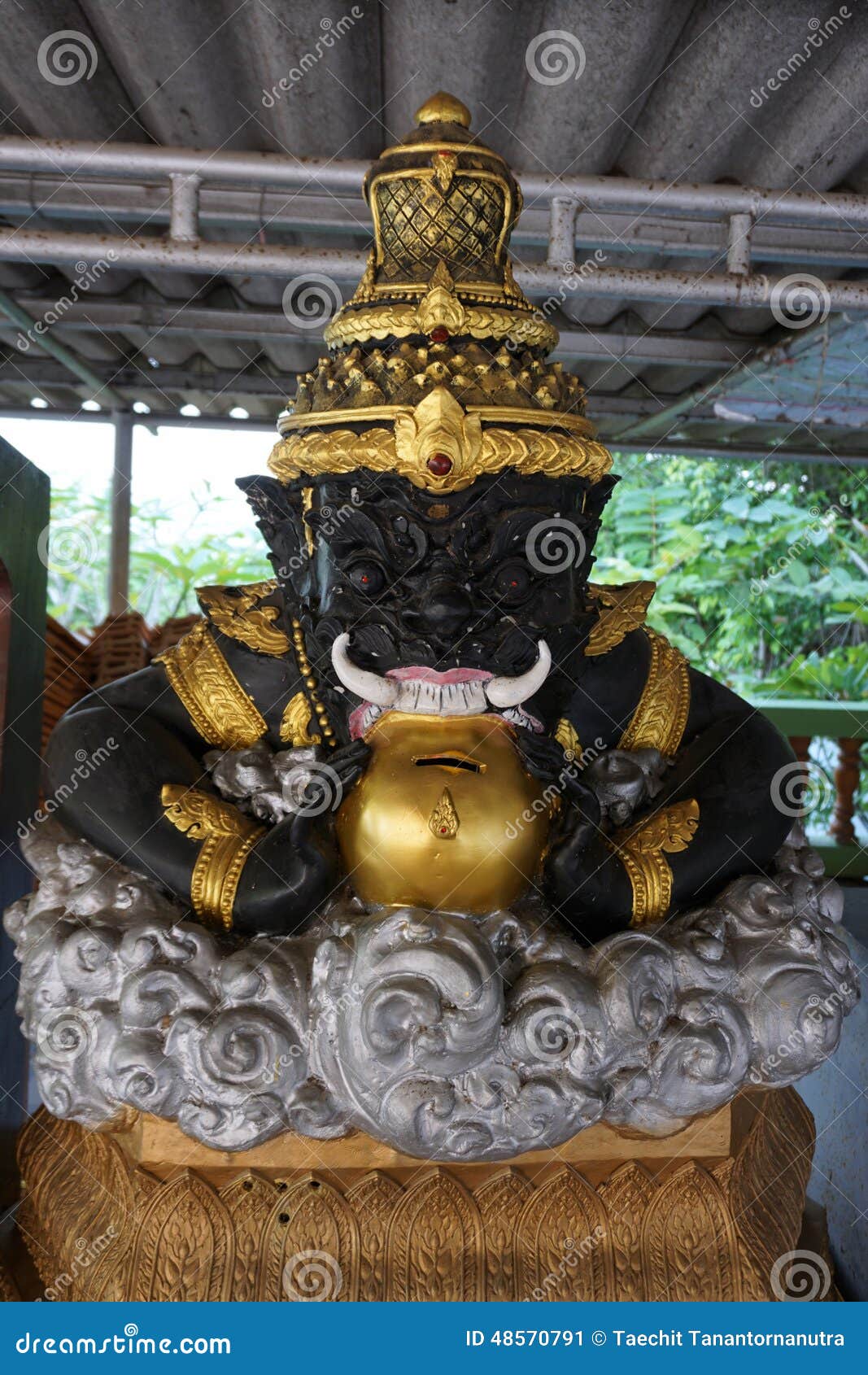 Rahu statue stock image. Image of eyes, buddhist, antique - 48570791