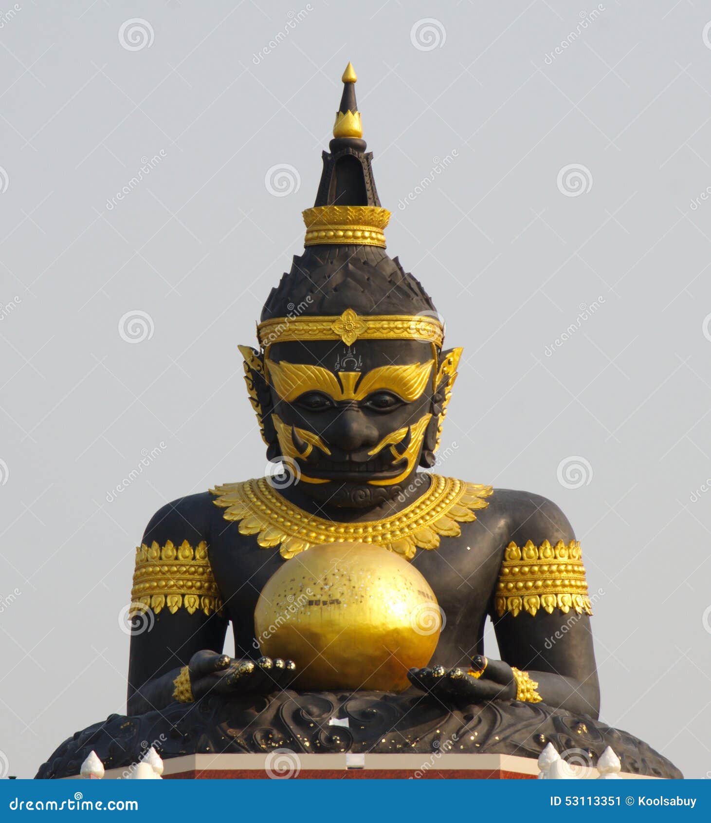 Rahu statue stock image. Image of buddhist, gold, asia - 53113351