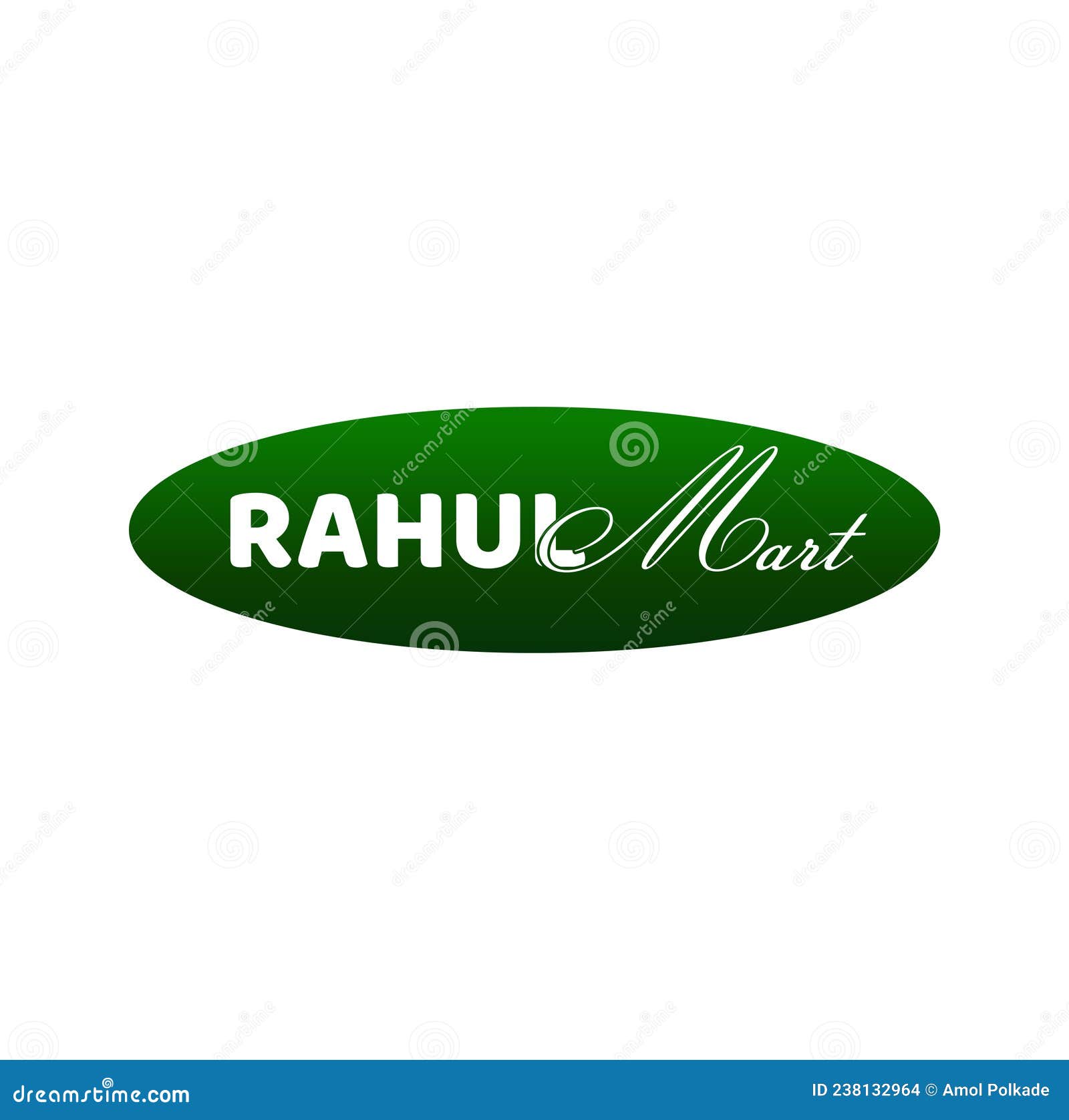 Rahul Mart Green Logo. Rahul Grocery Shop Logo Stock Vector ...