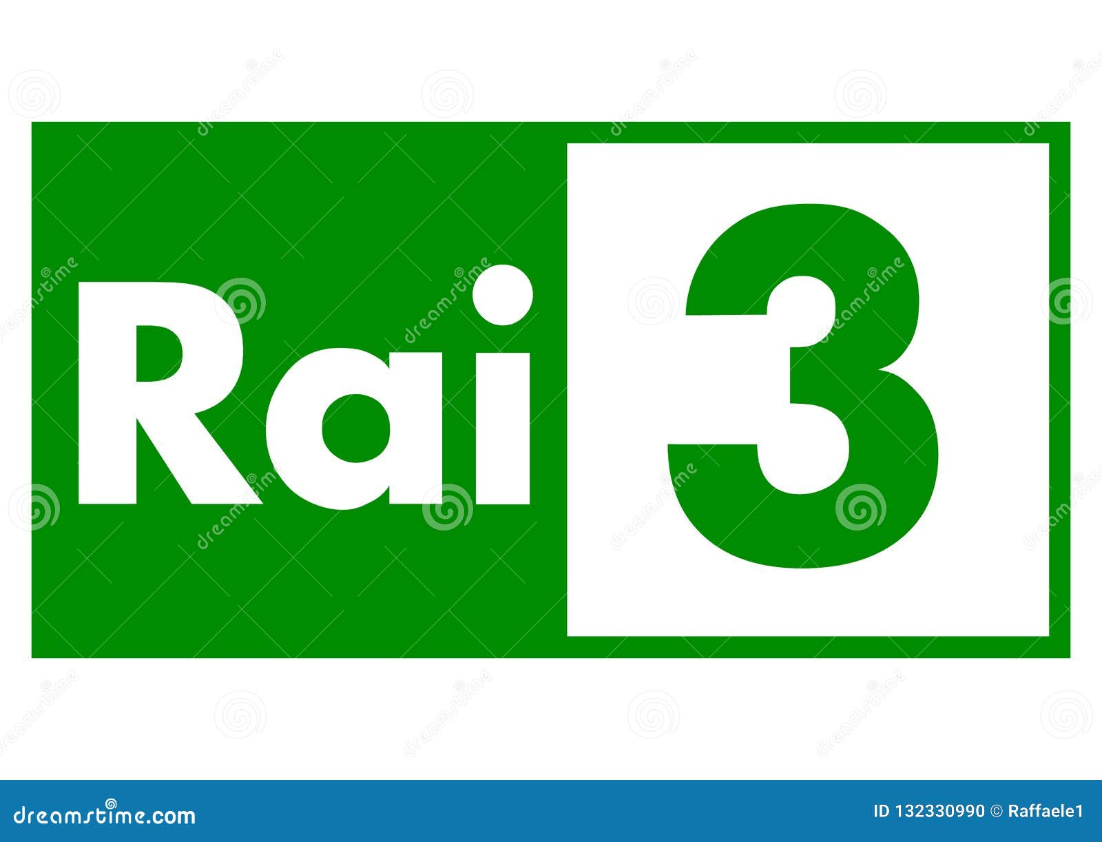 Rai Tre Logo editorial image. Illustration of format - 132330990