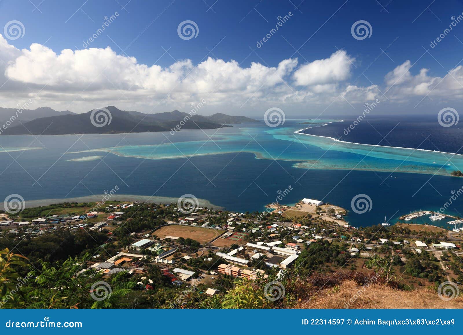 Raiatea and Tahaa stock image. Image of idyllic, colorful - 22314597