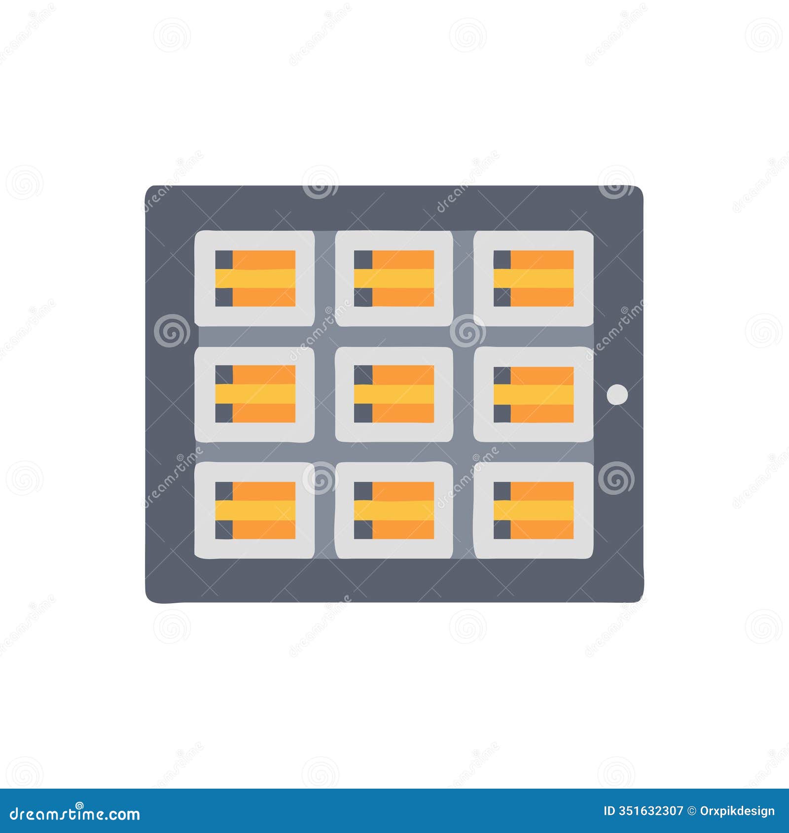 RAID Array Icon for Data Storage Solutions Stock Illustration ...