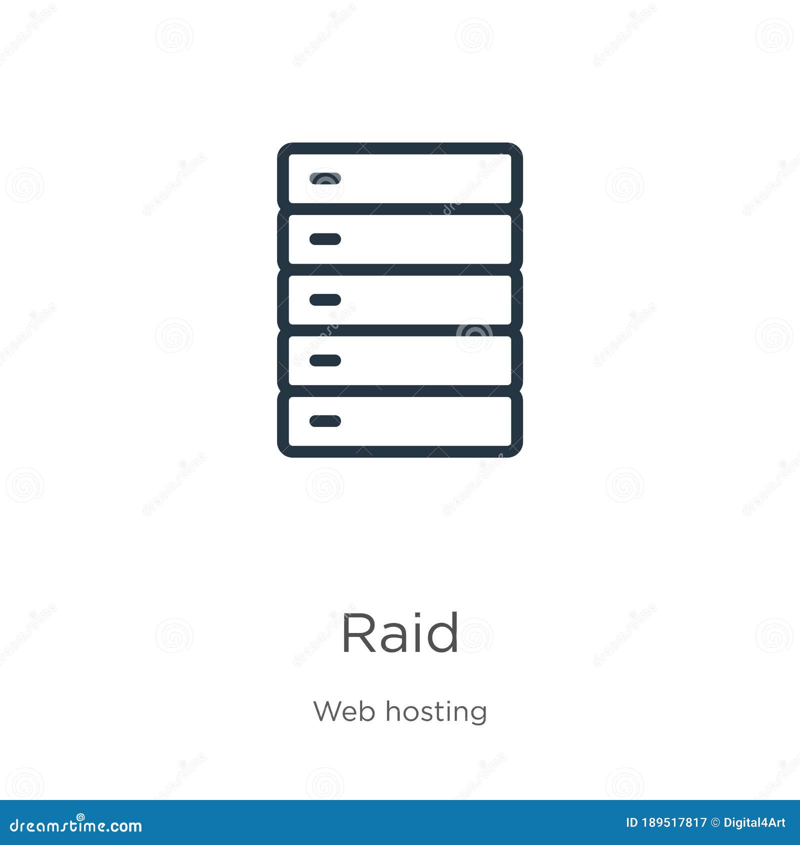 Raid Icon. Trendy Flat Vector Raid Icon On White Background From ...