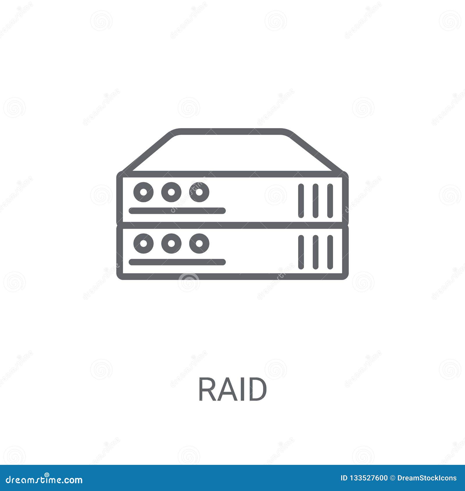 Raid Icon. Trendy Raid Logo Concept On White Background From Web Vector ...