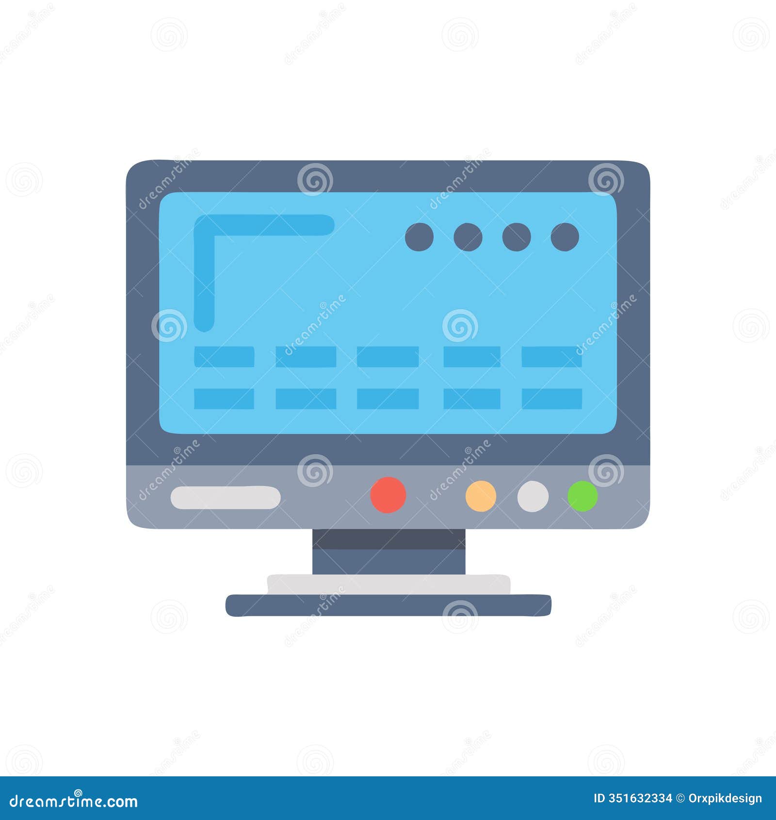RAID Monitor Icon for Data Integrity Stock Illustration - Illustration ...