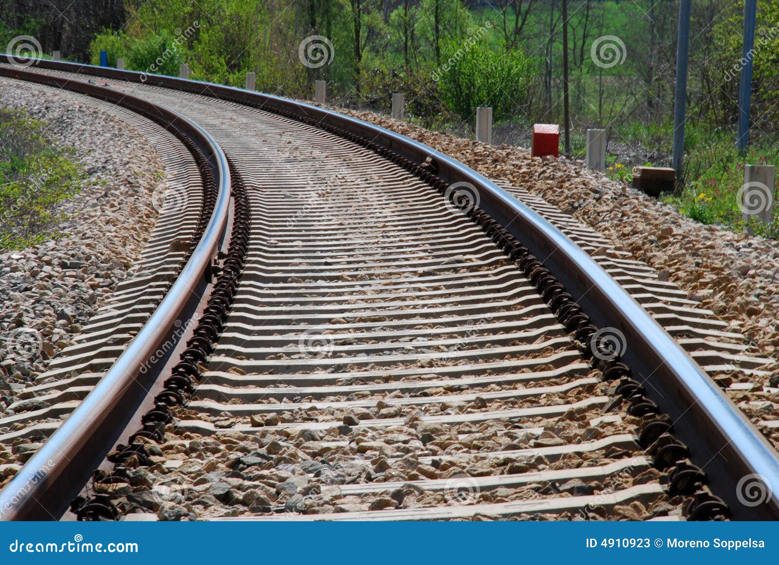Rail stock image. Image of iron, track, railroad, infrastructure - 4910923