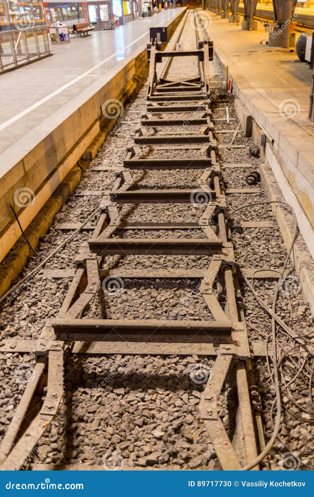 Rail Anchor , Rail Joints , Rail Low Key Stock Photo - Image of ...