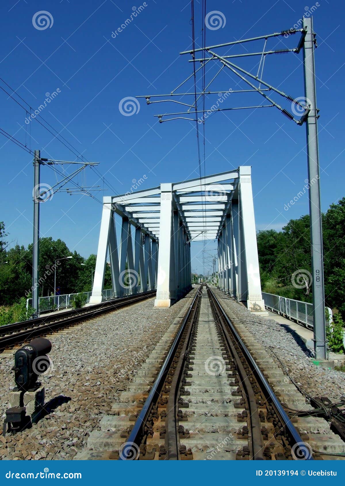 Rail bridge stock photo. Image of vertical, passage, railway - 20139194