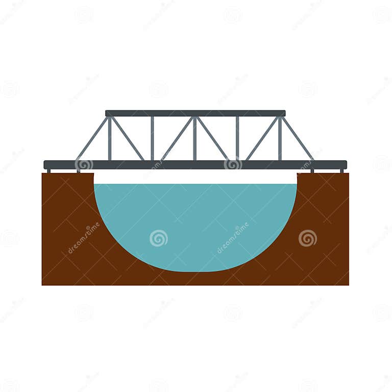 Rail bridge icon stock vector. Illustration of graphic - 79307601
