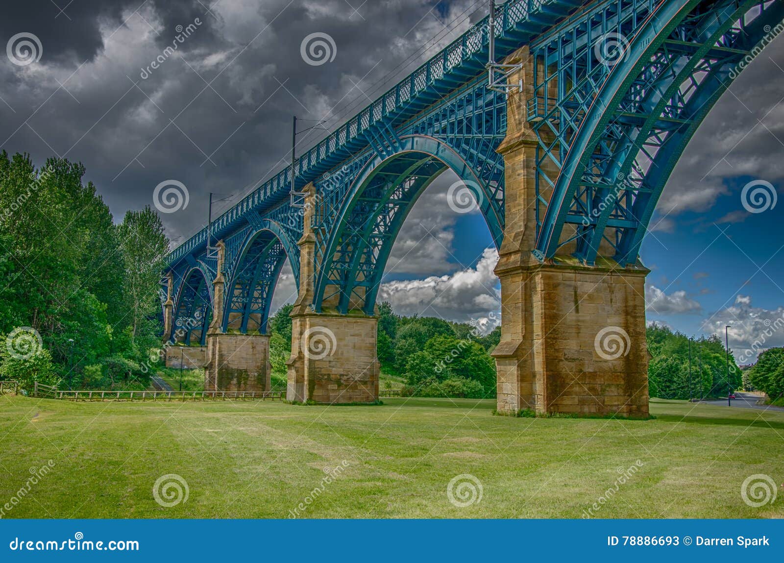Rail Bridge stock image. Image of girder, bridge, metro - 78886693