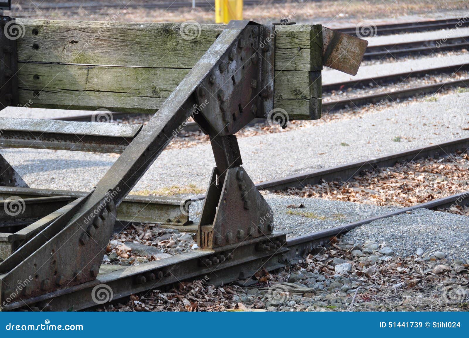 Rail buffer stop stock image. Image of station, rail - 51441739
