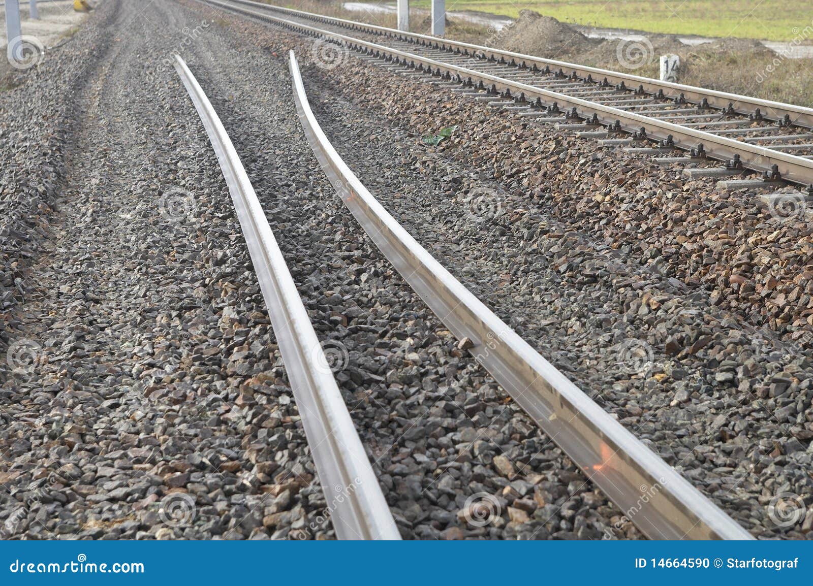 Rail construction site stock photo. Image of metals, building - 14664590