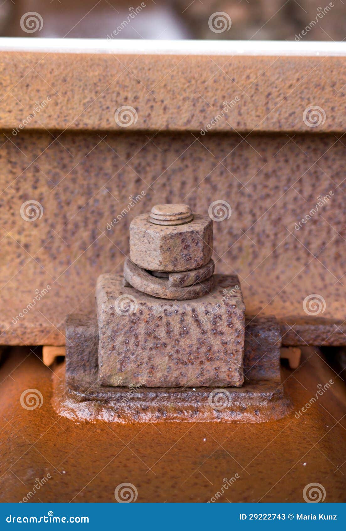 Rail fastening bolts stock image. Image of choose, iron - 29222743