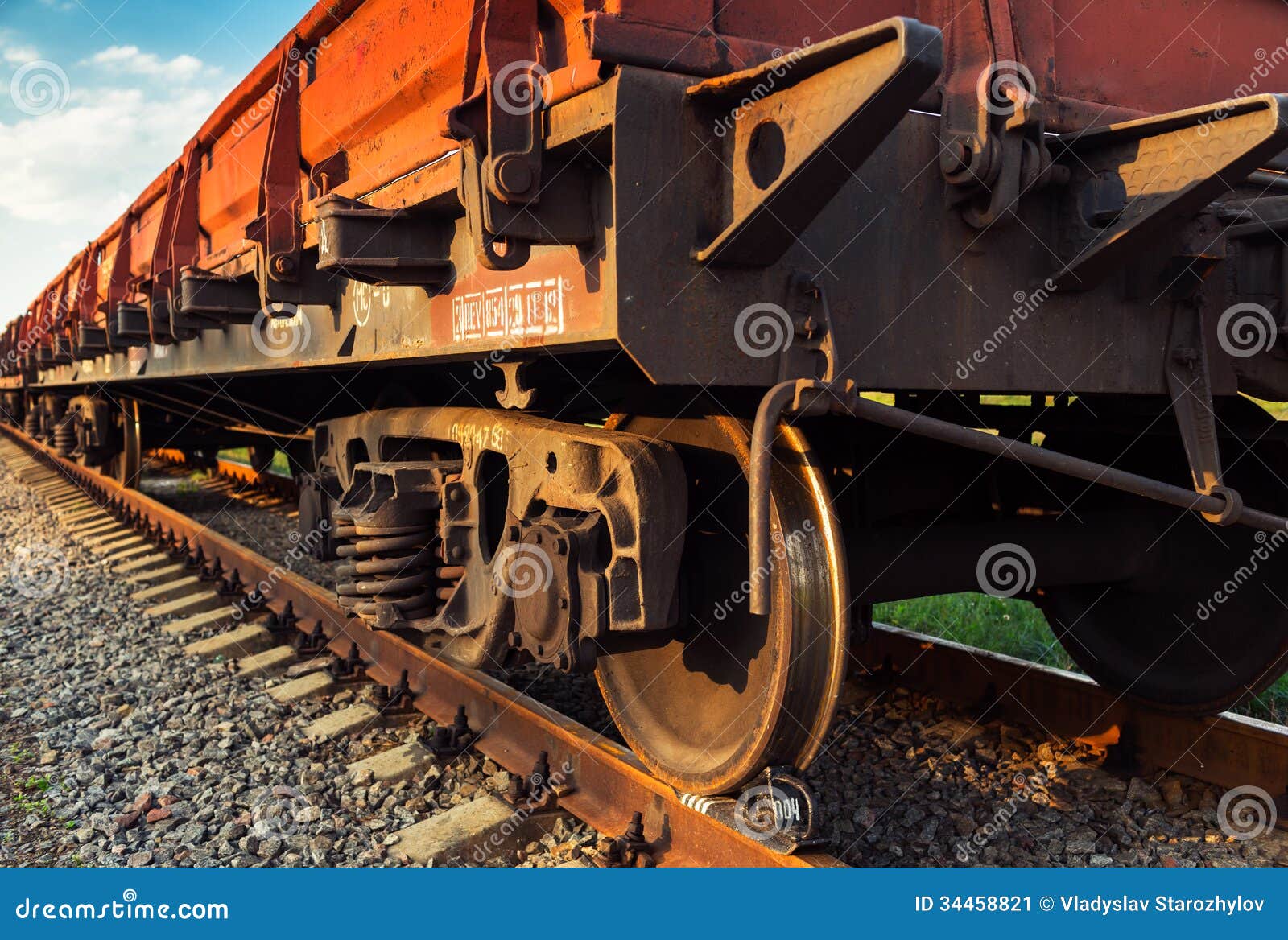 Rail freight car stock image. Image of moving, station - 34458821