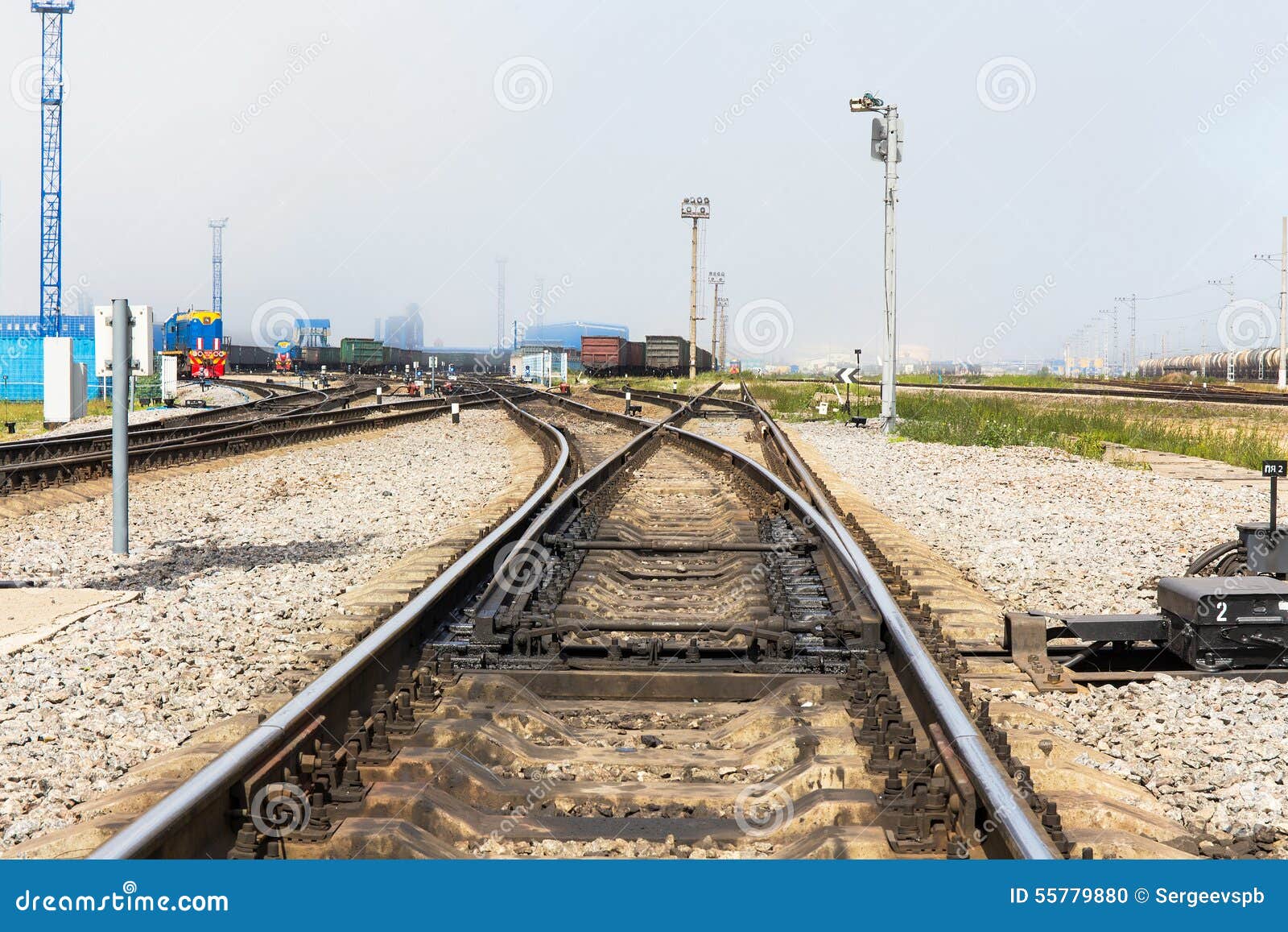Rail freight terminal stock photo. Image of depot, energy - 55779880