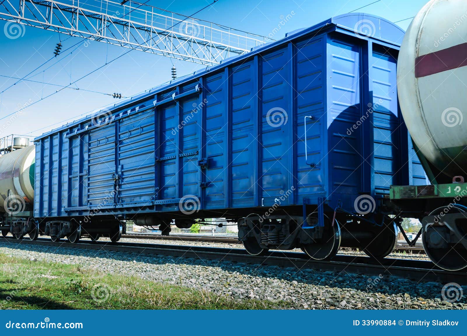 Rail freight wagon stock photo. Image of rail, metal - 33990884