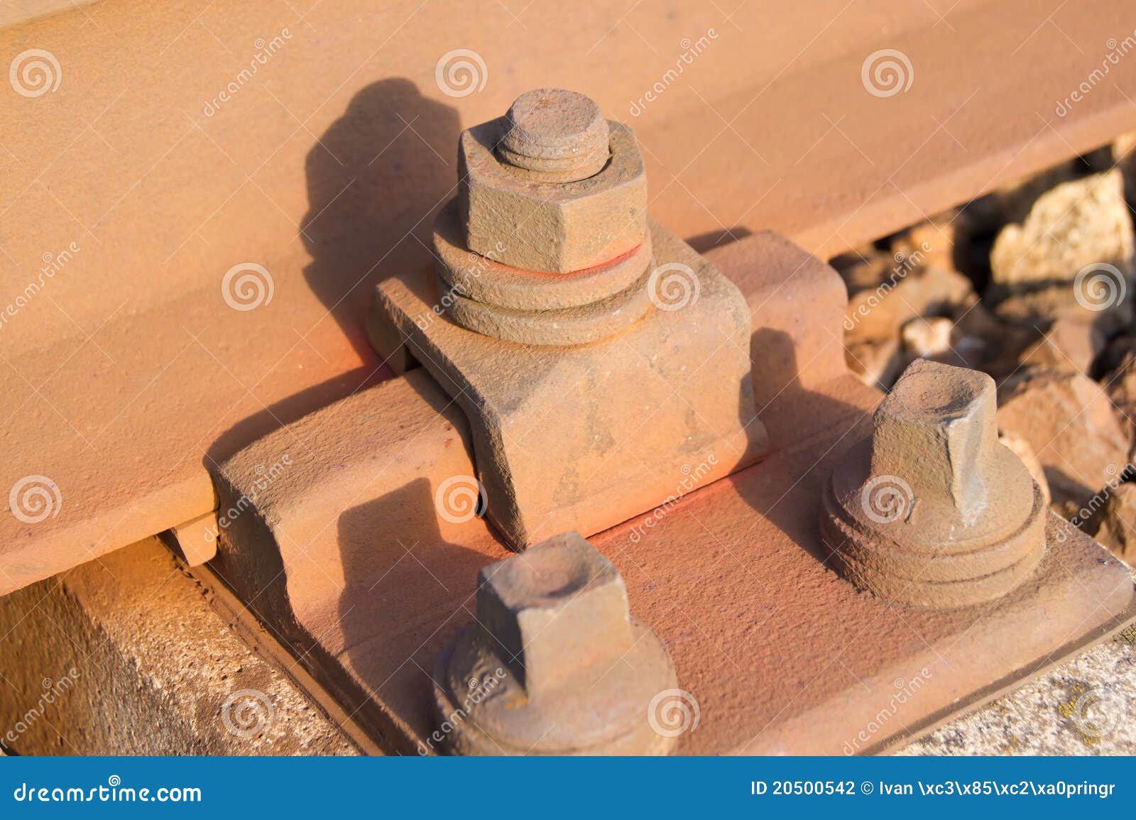 Rail grip stock photo. Image of railway, rails, screws - 20500542