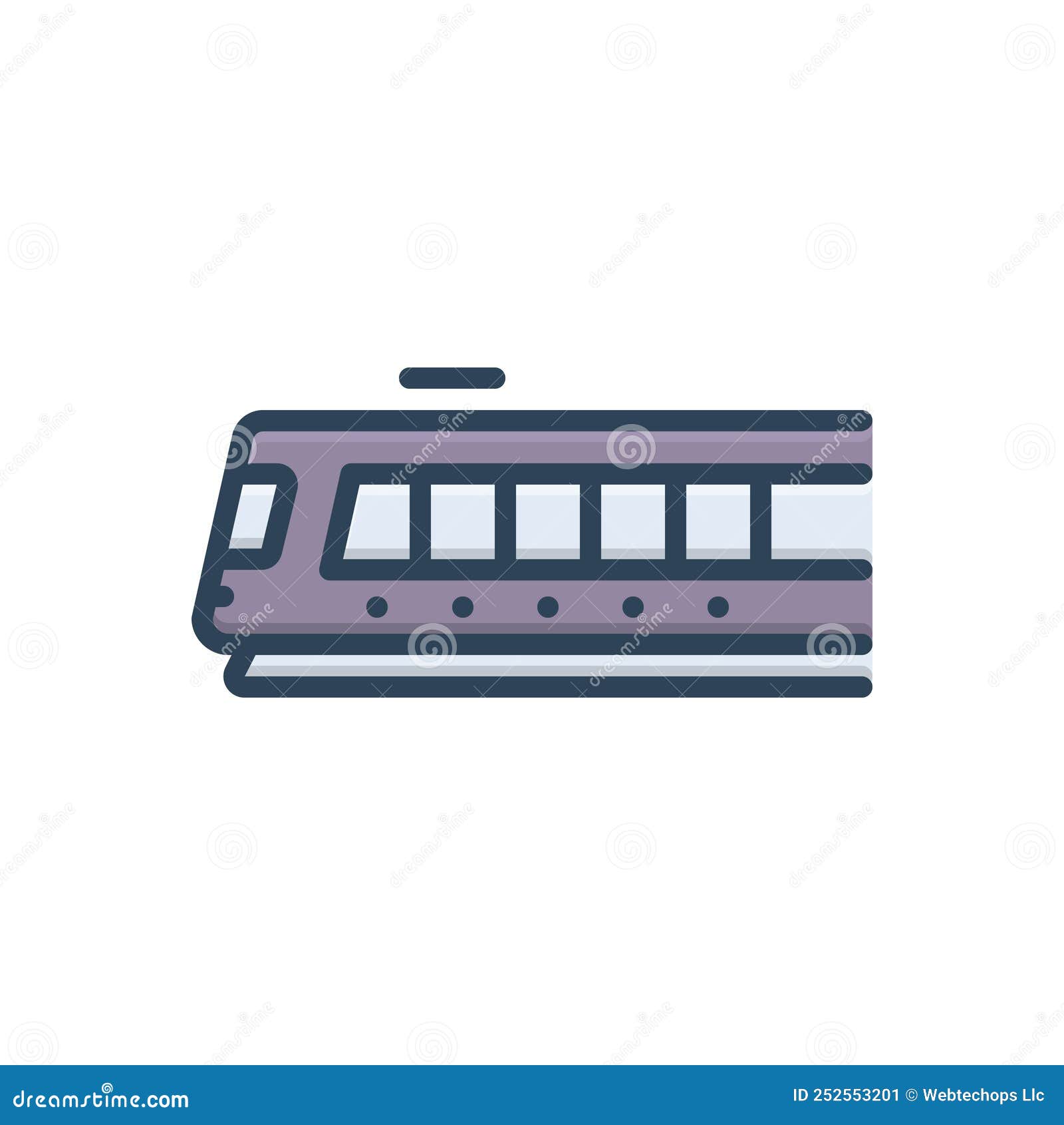 Color Illustration Icon for Rail, Railway and Railroad Stock Vector ...