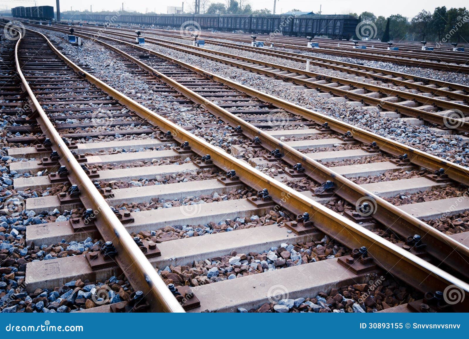 Rail line stock image. Image of equipment, perspective - 30893155