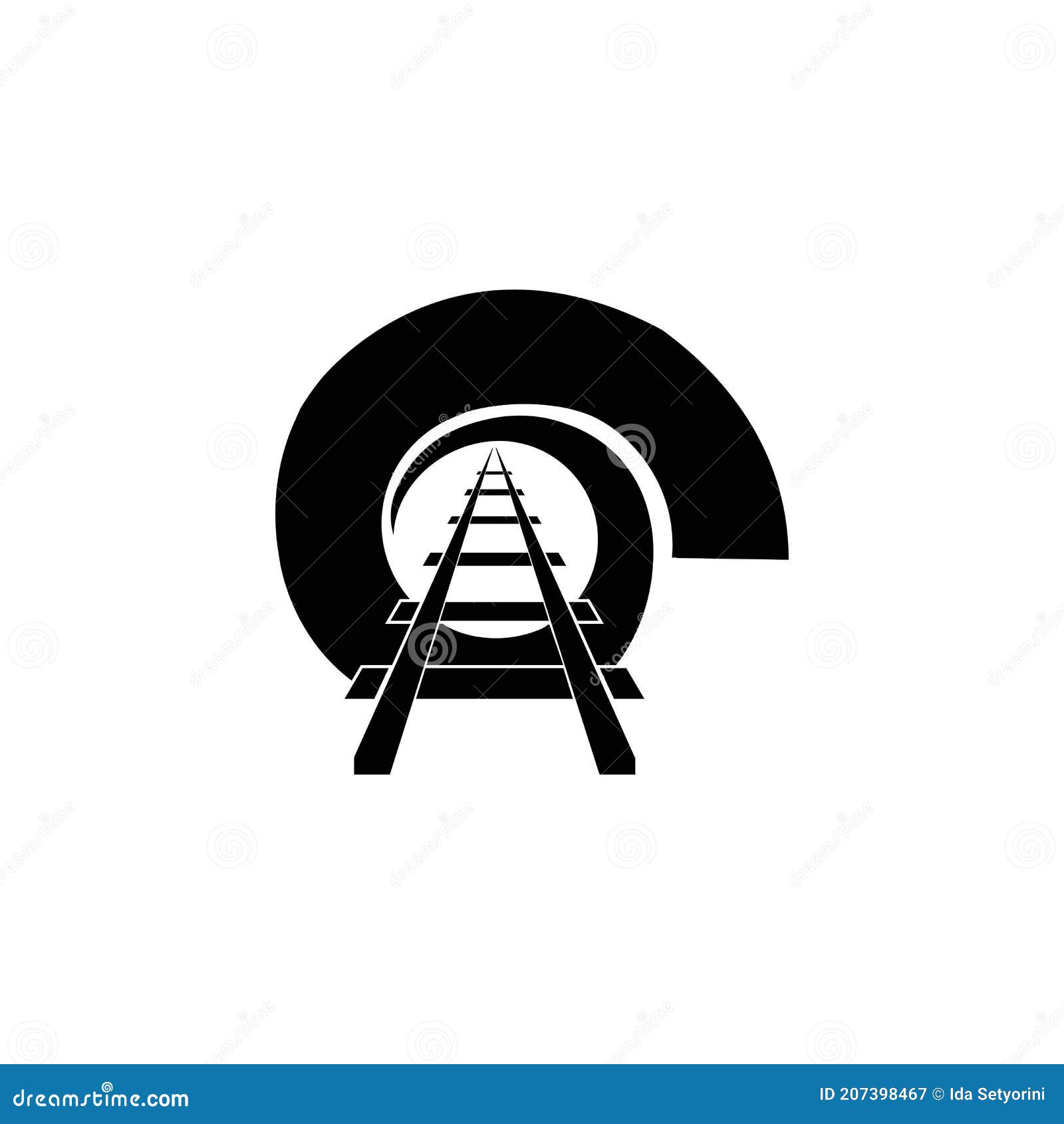 Rail logo stock vector. Illustration of logo, road, train - 207398467