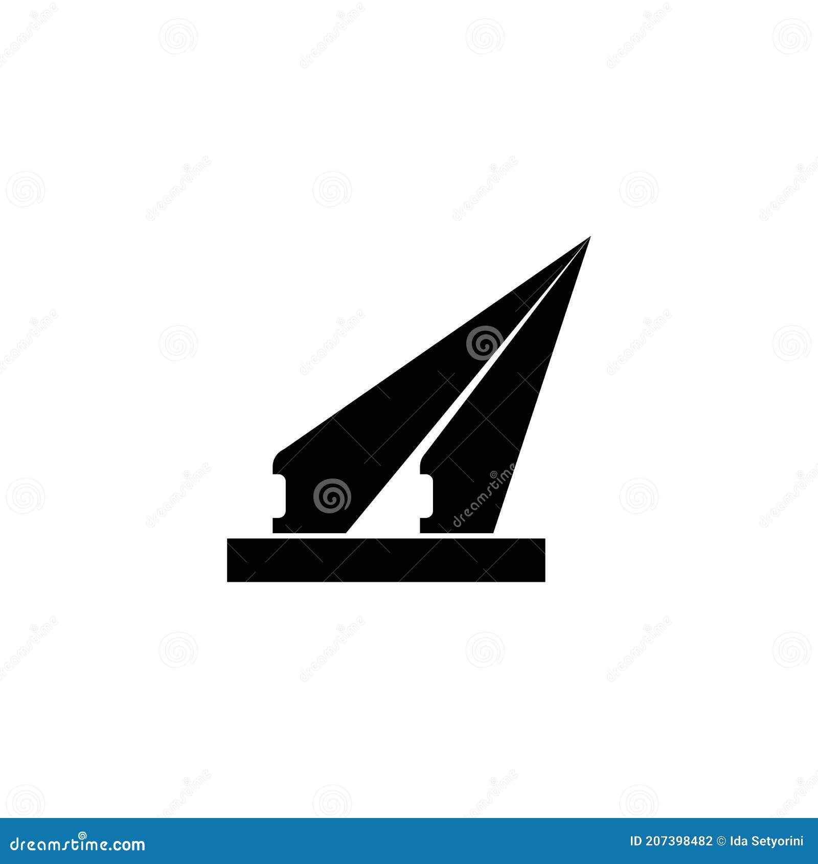 Rail logo stock vector. Illustration of linear, metro - 207398482