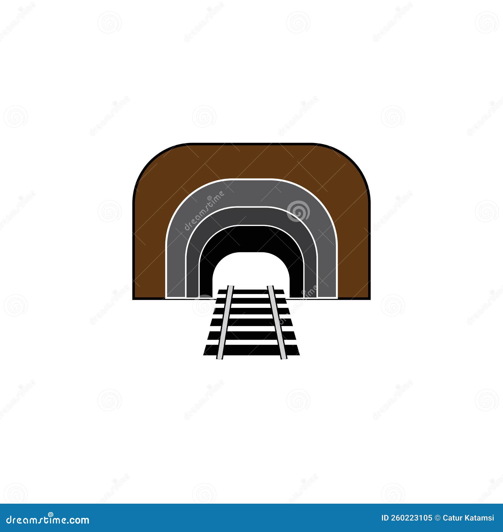 Rail logo icon vector stock vector. Illustration of track - 260223105
