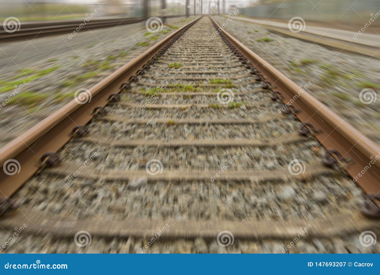 Rail in motion stock image. Image of blur, railway, transportation ...