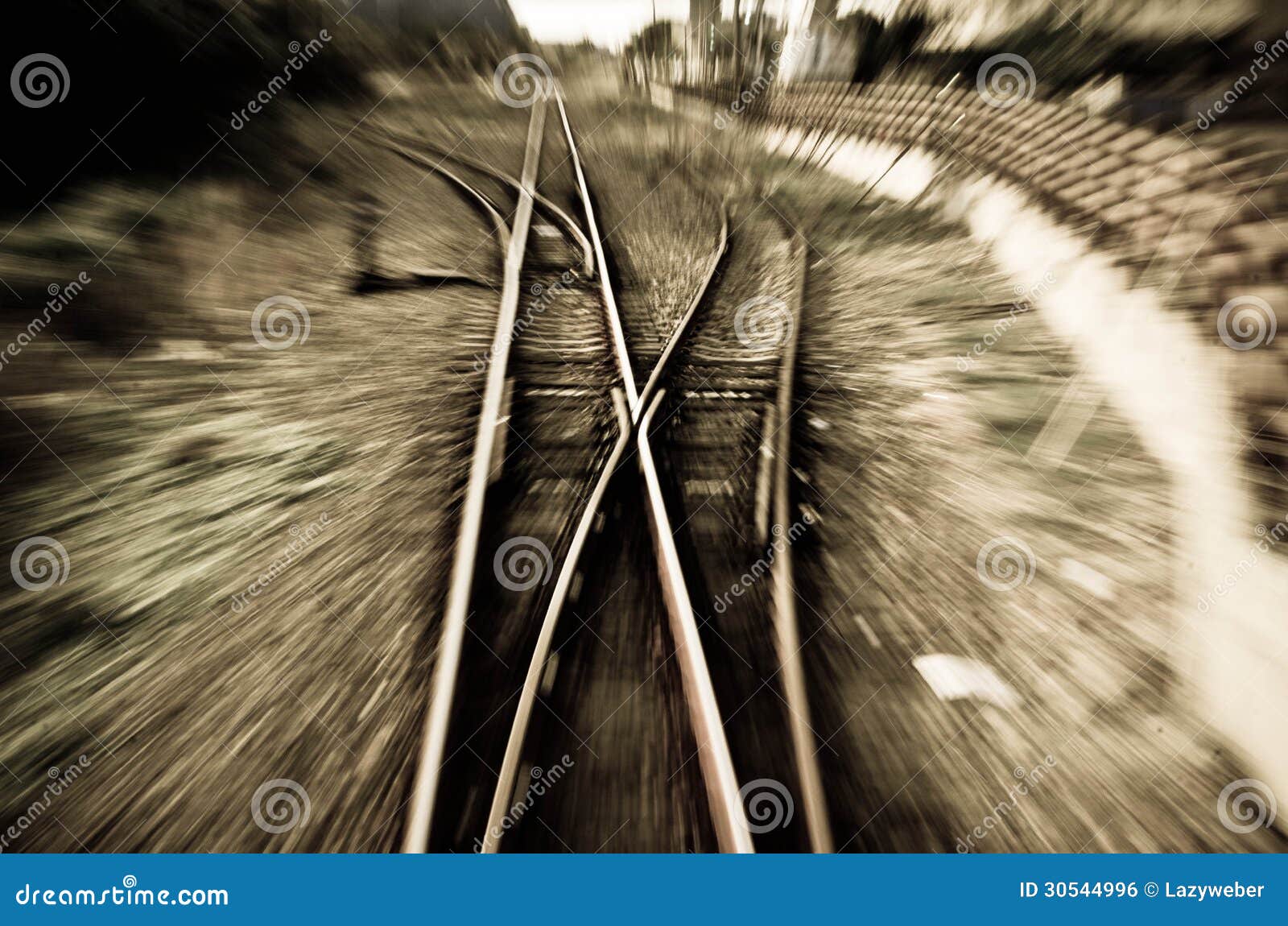Rail stock photo. Image of speed, railroad, staggered - 30544996